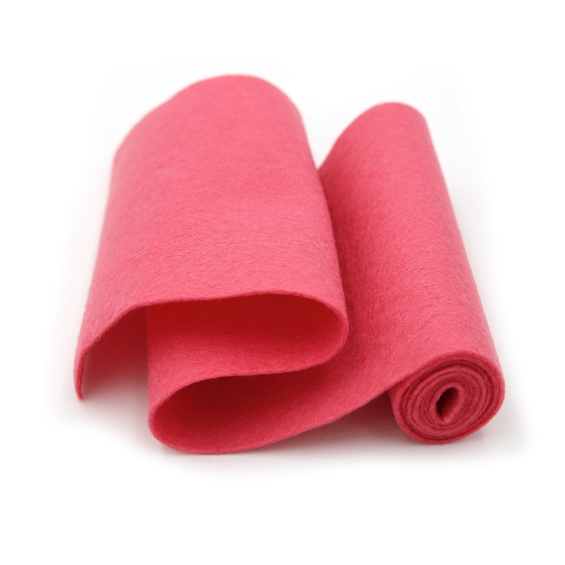 Coral Pink Wool Fabric - Etsy