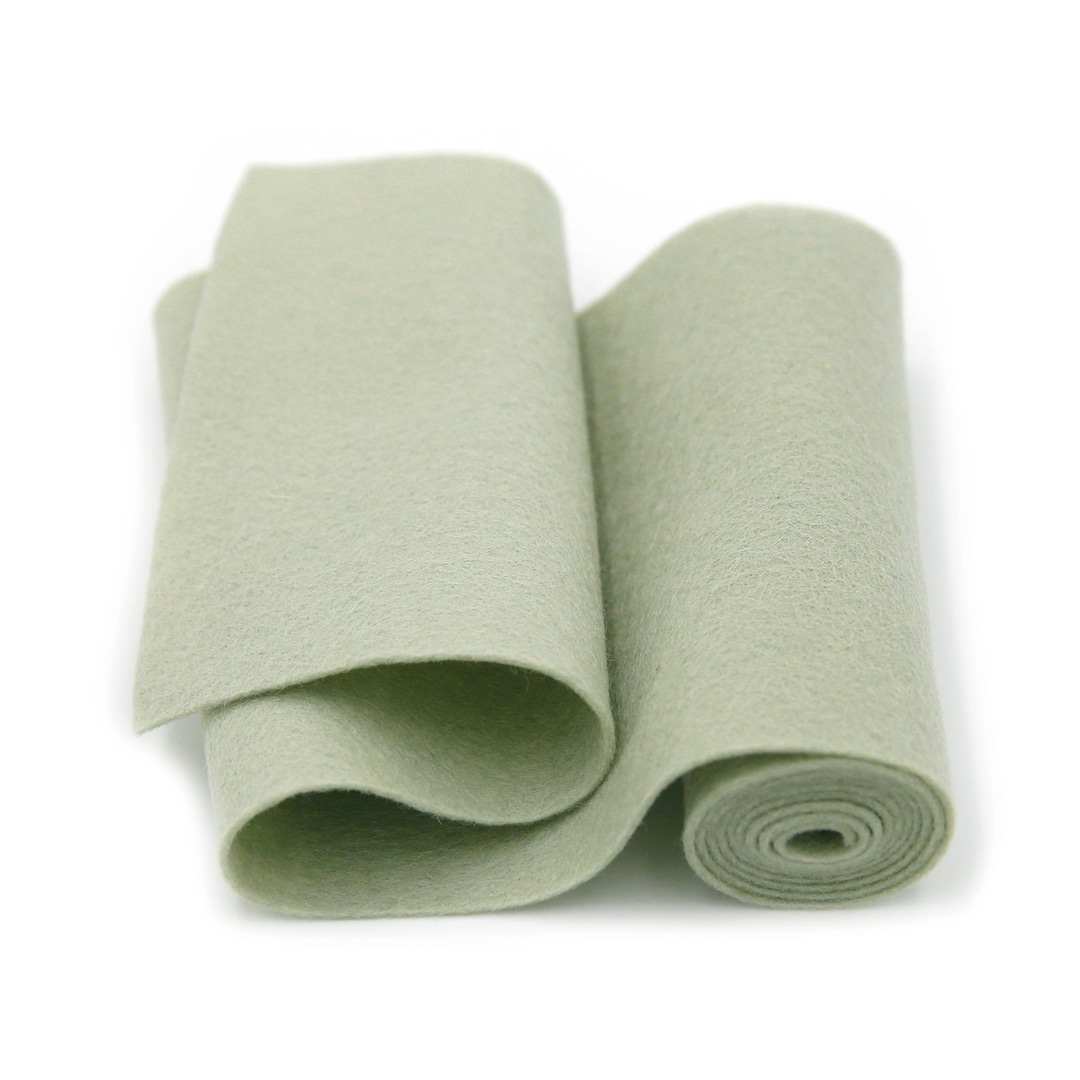 Wool Felt Roll - 100% Wool Felt in Color MINERAL GREEN - 5" X 36" Wool ...