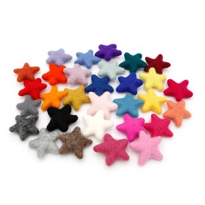 Felt Stars - 3 to 4 Cm - 10 Count - Color GOLD - Wool Felt Stars ...