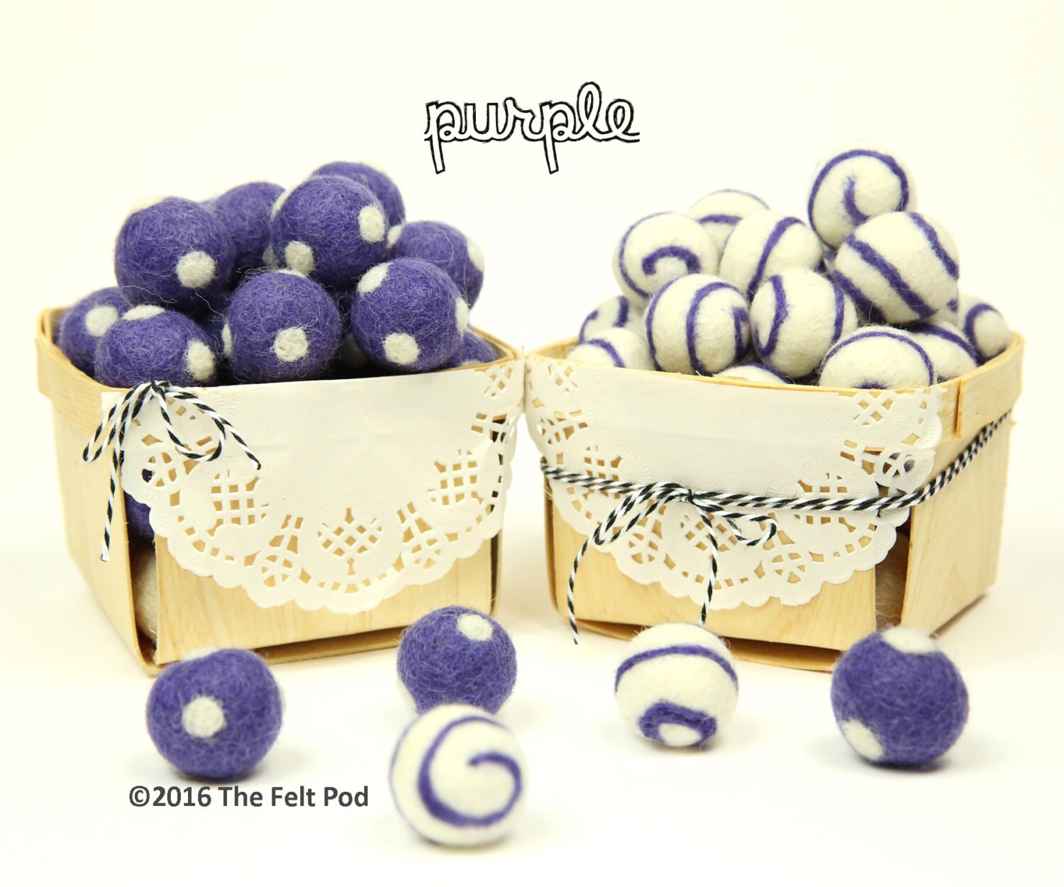 Wool Felt Balls // DIY Garland // DIY Mobile // Wool Beads // - Etsy