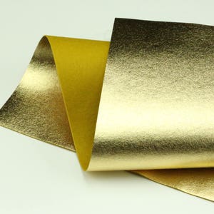 Metallic Felt - BRUSHED GOLD Metallic Felt - Wool Felt - Metallic Wool ...