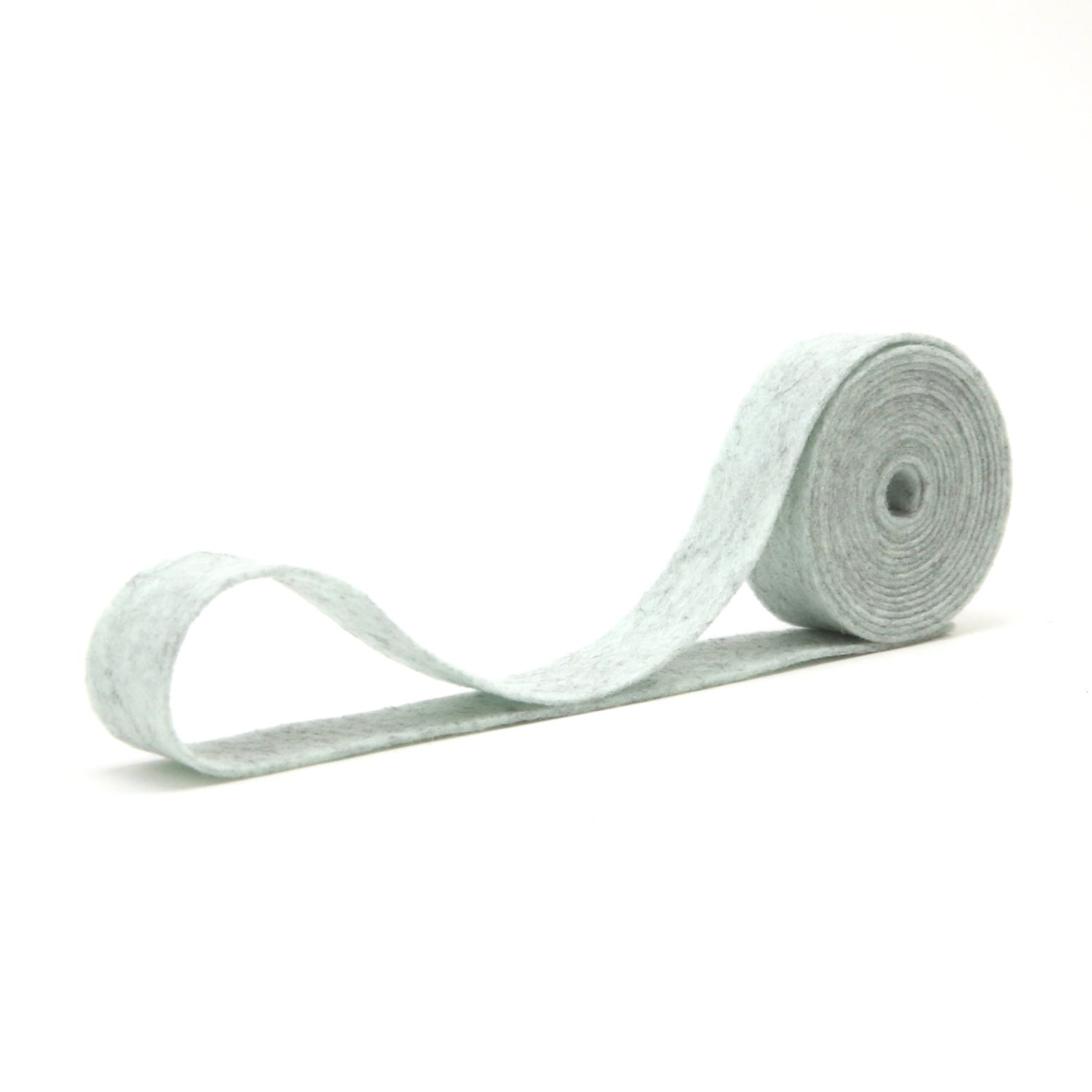 Wool Felt Ribbon 100% Wool Felt in Color MINT N CHIP - Etsy