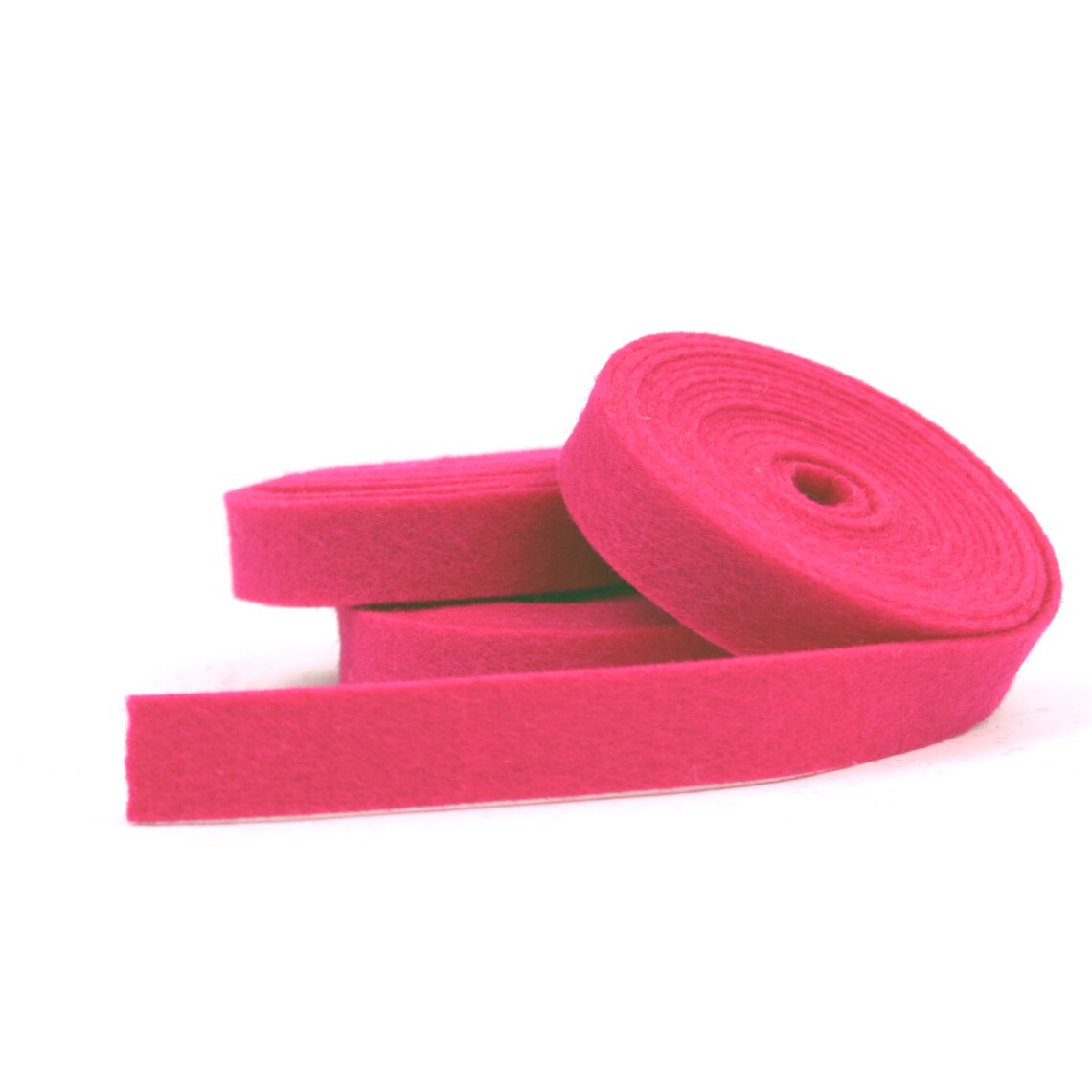 Wool Felt - 100 Percent Wool Felt Ribbon in Color LIGHT RASPBERRY - 1/2 ...