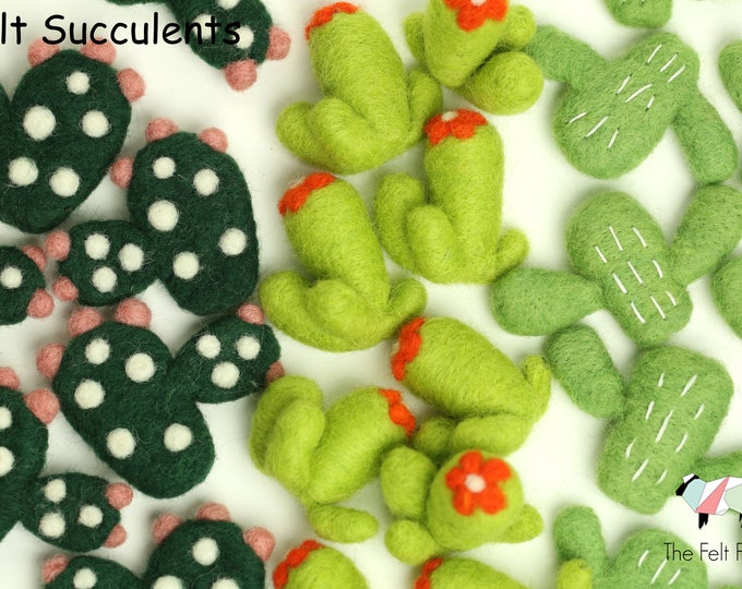 Star Felt Cactus / Faux Cactus / Felt Succulent / Felt Plant / Cactus ...