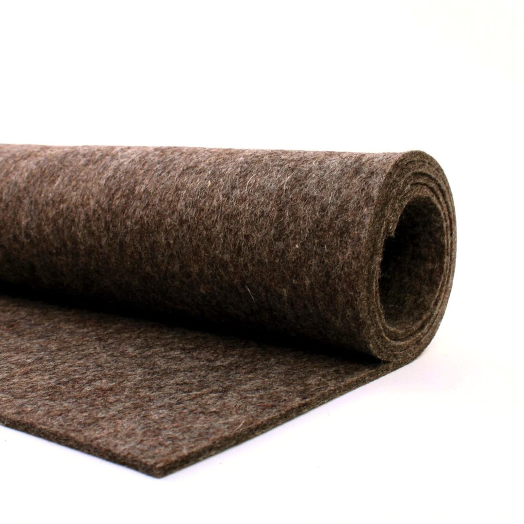 Heather Chocolate Thick Wool Felt | 3mm Felt | 100% Wool Felt ...