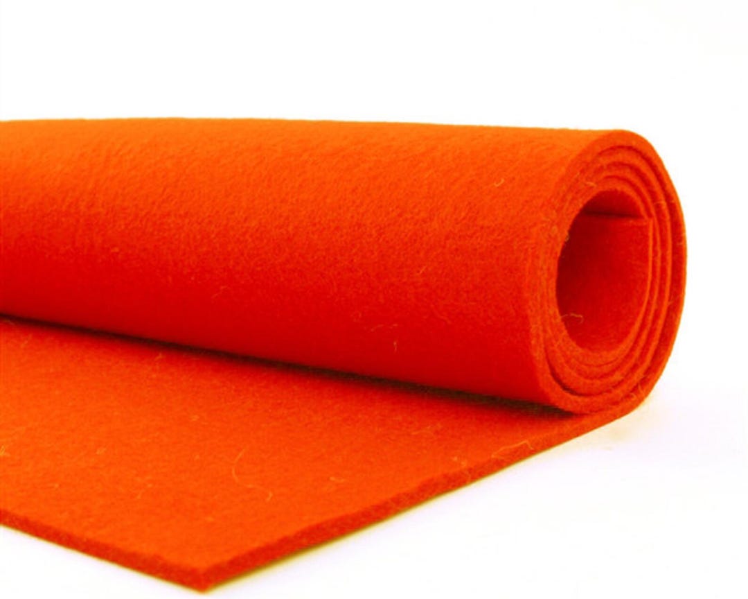 Tangelo Thick Wool Felt | 3mm Felt | Orange Felt | 3mm Wool Felt - Etsy