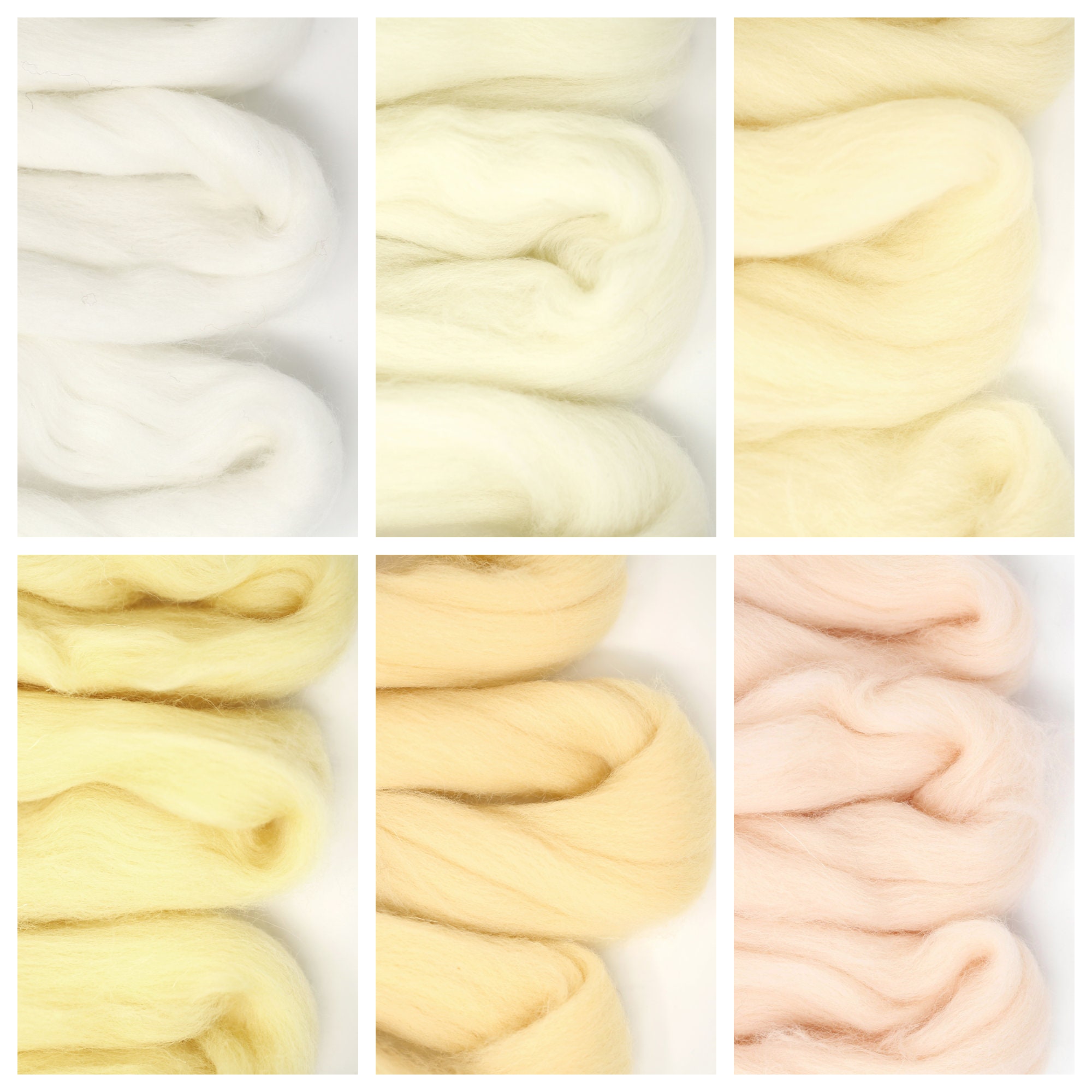 Merino Wool Roving 21 Micron - Neutral Wool Roving | Wet Felting Wool ...