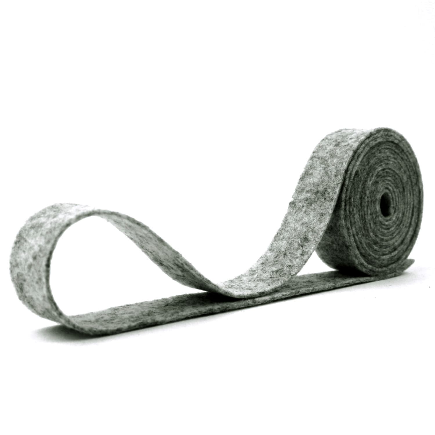 Wool Felt Ribbon 100% Wool Felt in Color DARK HEATHER GRAY - Etsy