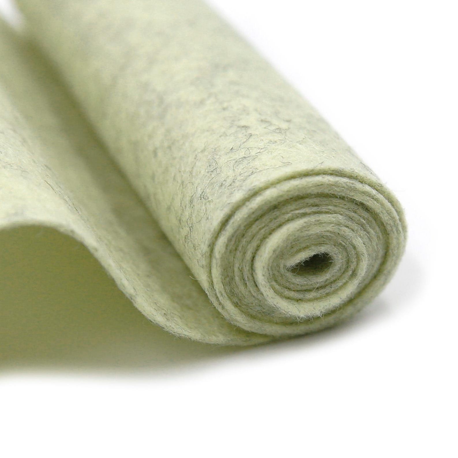 PISTACHIO 100 Percent Wool Felt Roll - Heather Felt - 5" X 36" Wool ...