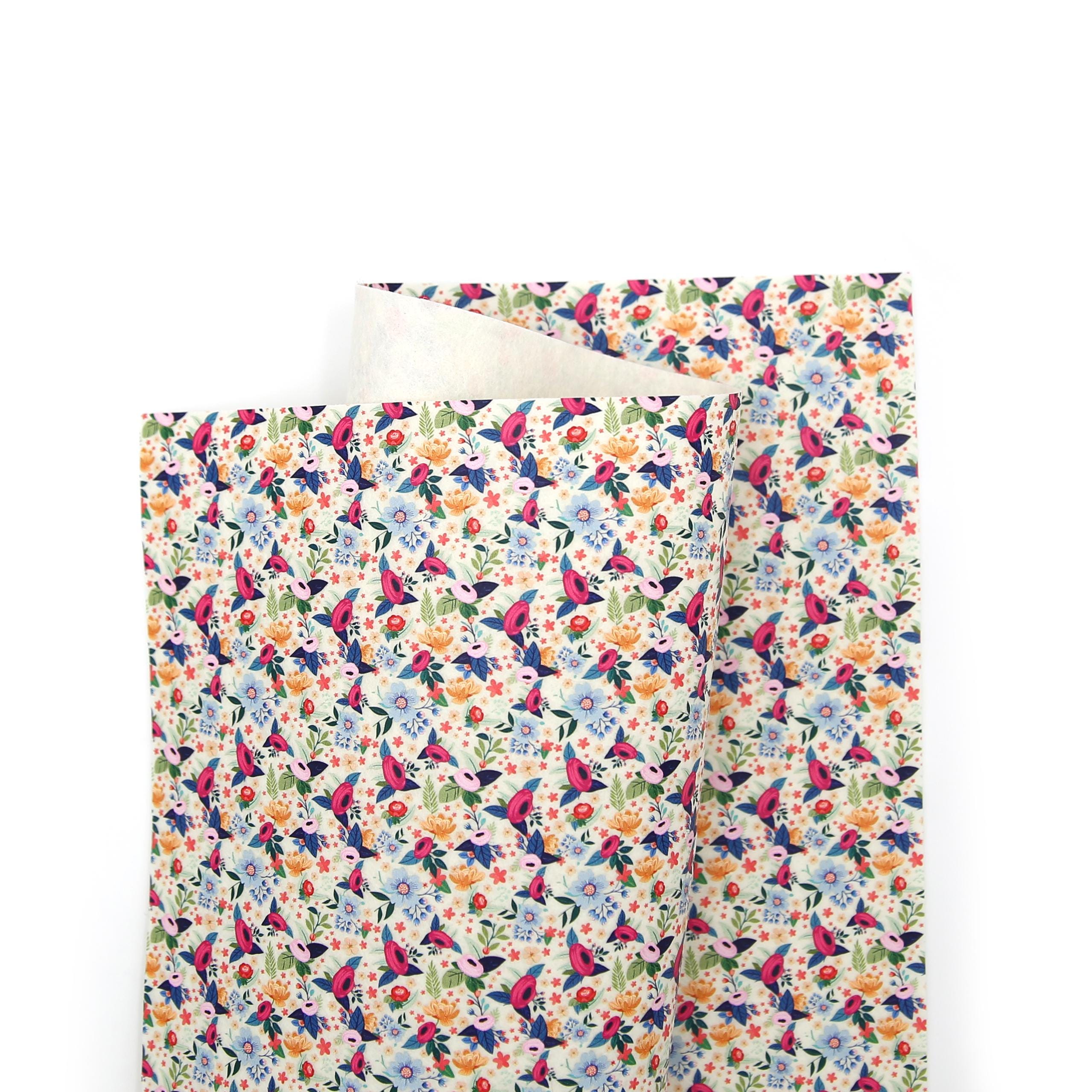 Merino Wool Felt | Printed Felt | SPRING FLORAL Wool Felt | Spring ...