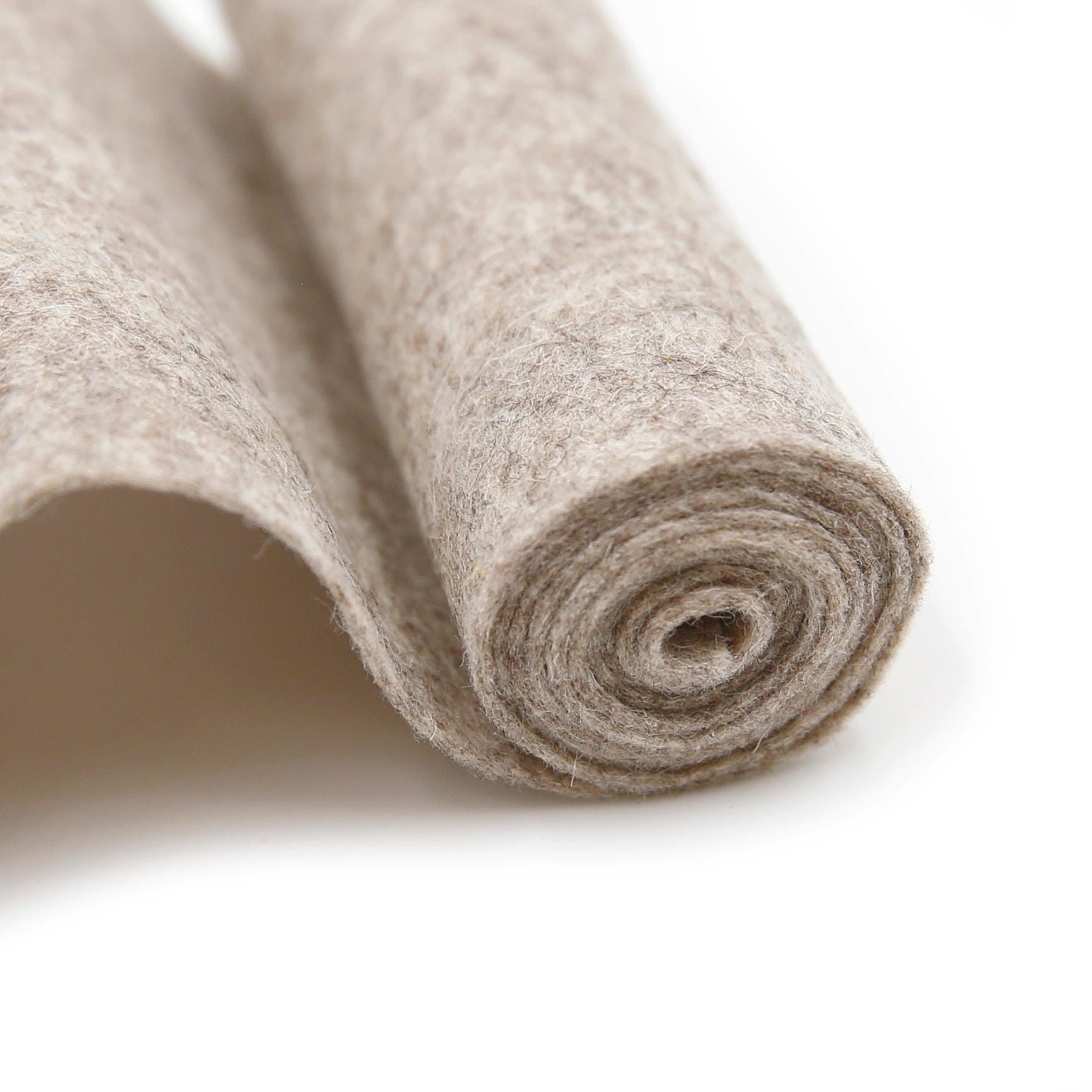 100 Percent Wool Felt Roll in Color Heather Beige - 5" X 36" Wool Felt ...
