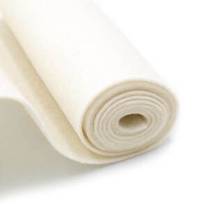 100 Percent Wool Felt Roll in Color IVORY - Wool Felt - Merino Wool ...