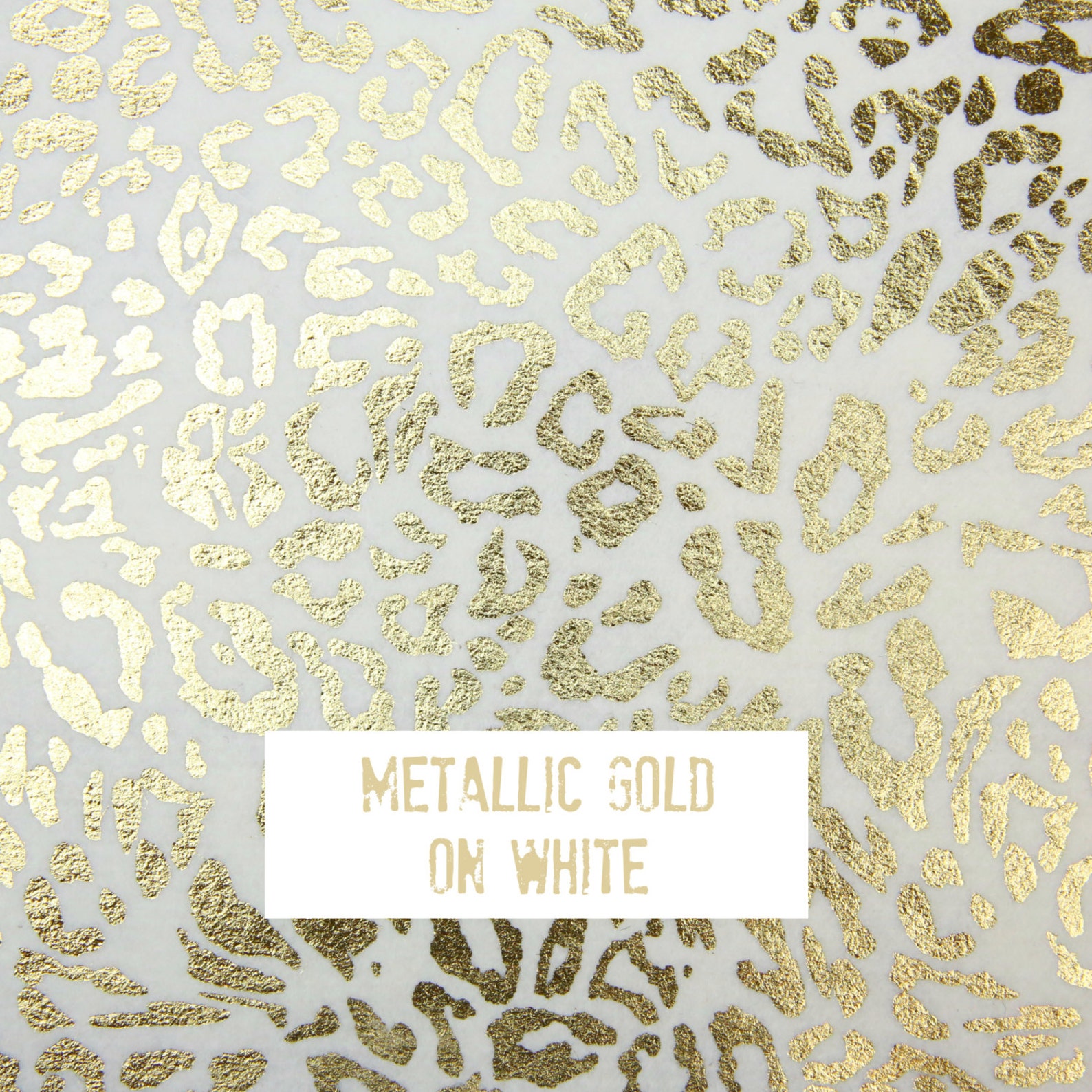 Printed Felt // Metallic Printed Wool Felt // LEOPARD Printed | Etsy