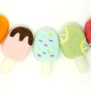 Felt Popsicles | Felt Ice Cream | Felt Shapes | Wool Felted Popsicles ...