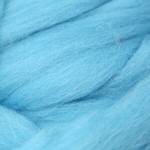 Merino Wool Roving 21 Micron - Blue Wool Roving | Wet Felting Wool ...
