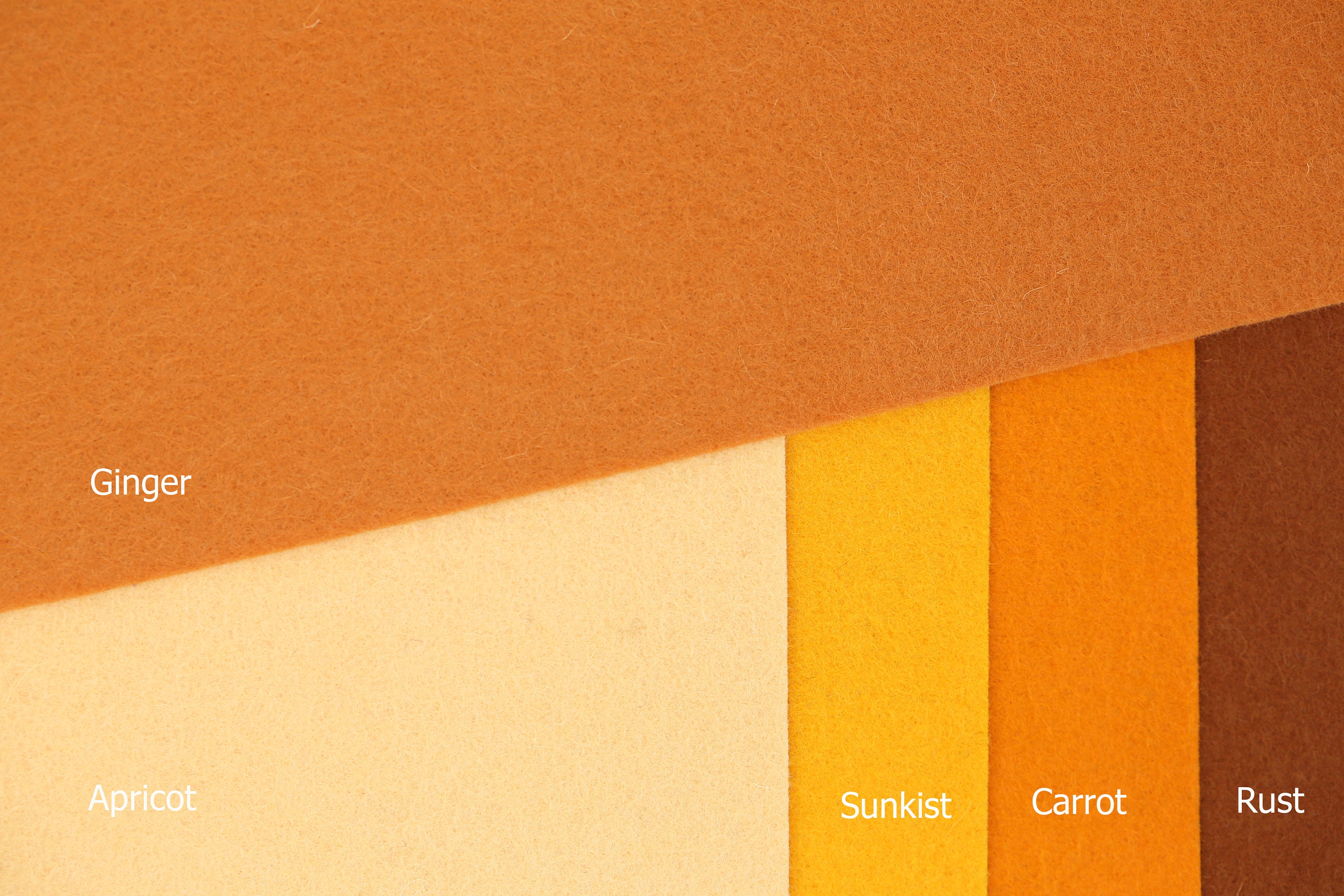 Wool Felt Roll 100% Wool Felt in Color GINGER 5 X | Etsy