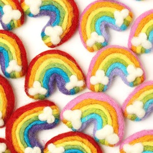 Felt Rainbows | Mini Rainbows | Mini Felt Rainbows | Pastel Felt ...