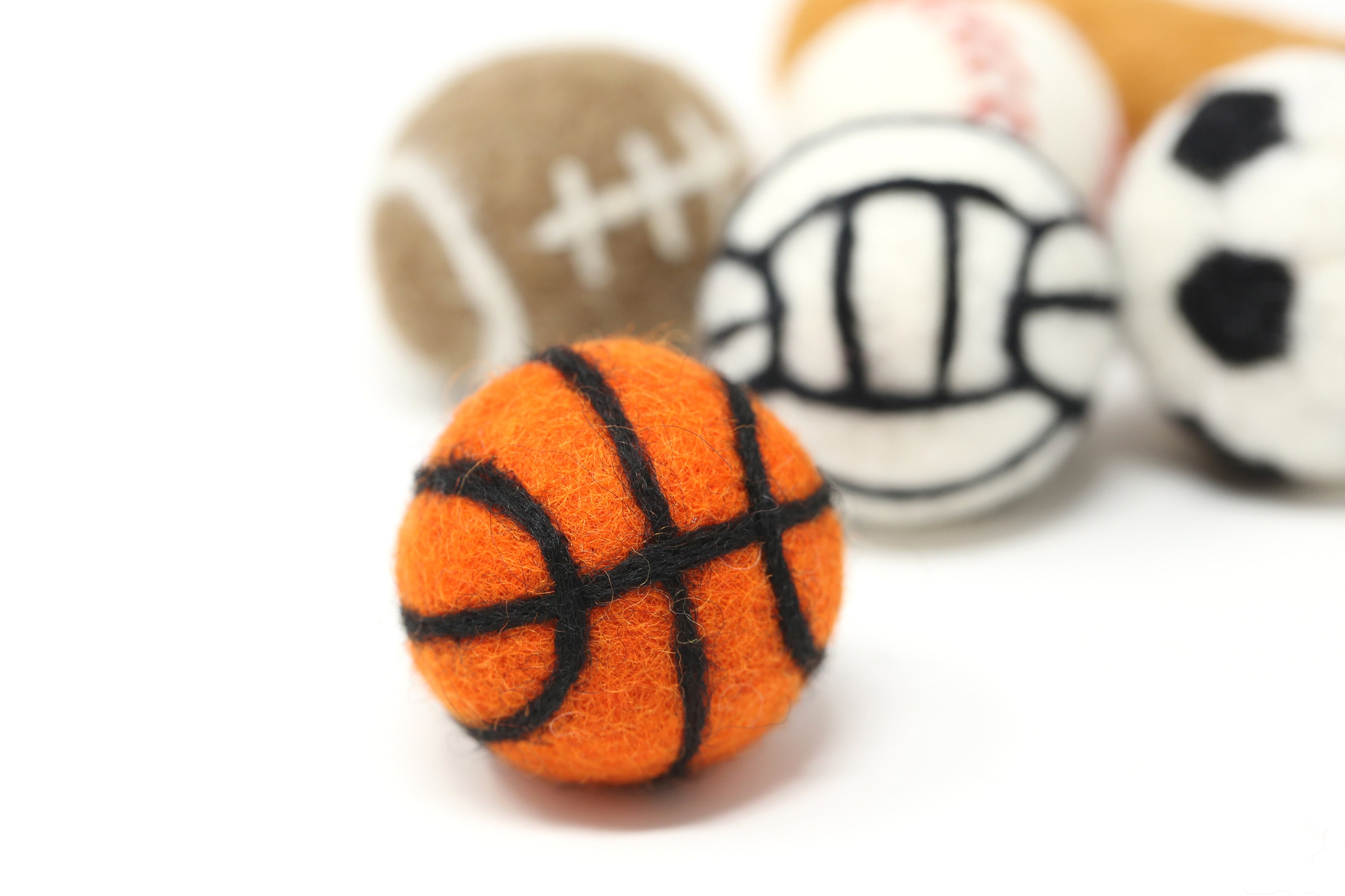 Felt Sports Felt Baseball Felt Basketball Felt | Etsy