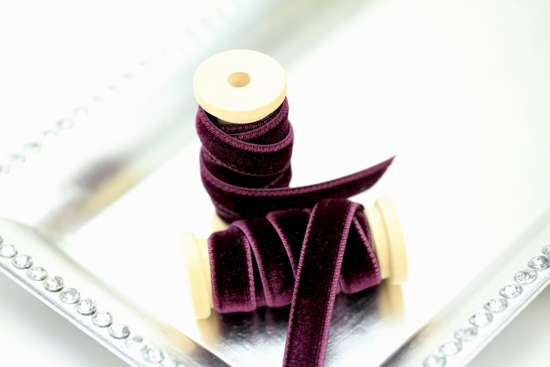 Velvet Ribbon // Double Sided Velvet Ribbon // Double Faced Velvet ...
