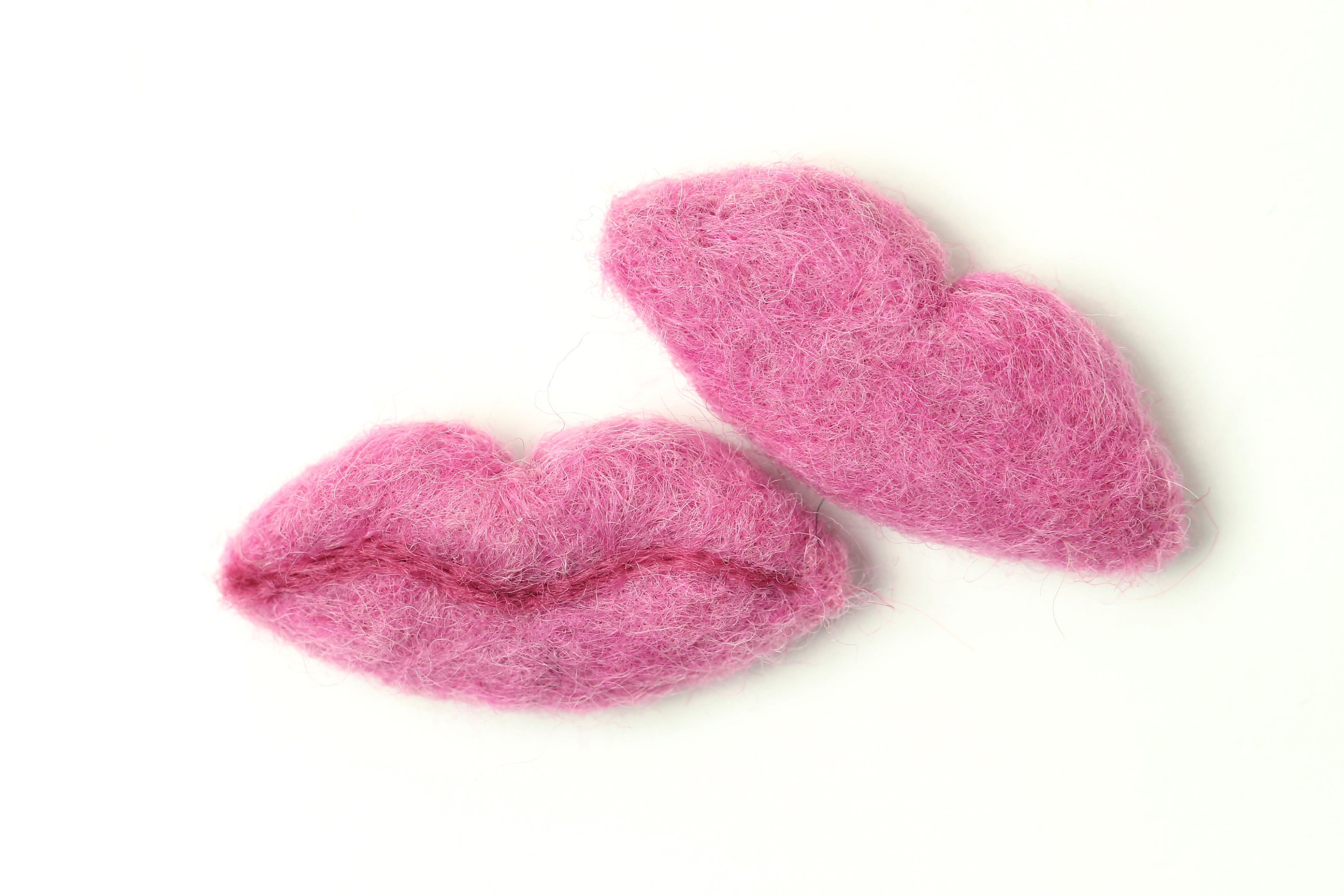 Felted Lips Felt Lips Valentine Lips - Etsy Ireland