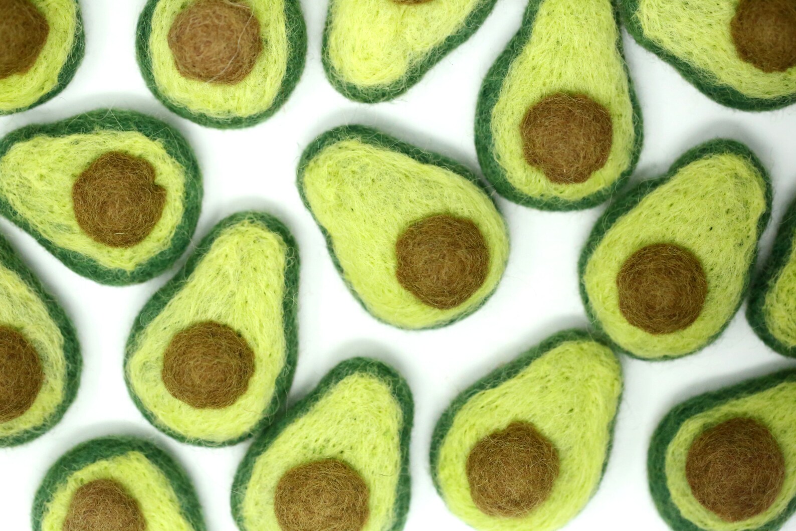Felt Avocado Felted Avocados Felt Shapes | Etsy