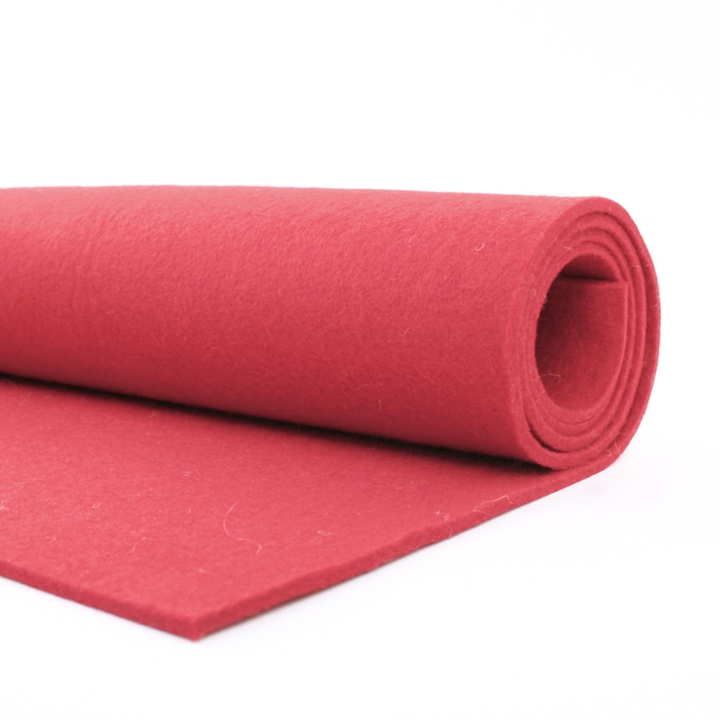 Strawberry Thick Wool Felt | 2mm Wool Felt | 100% Wool Felt | Designer ...