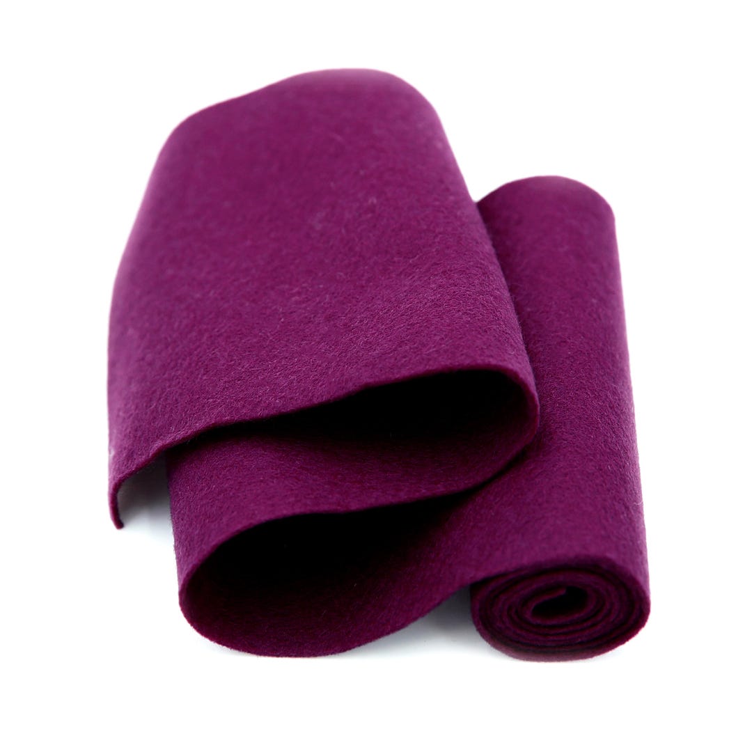 Wool Felt // 100% Wool Felt Roll in Color BERRY - Designer Wool Felt ...