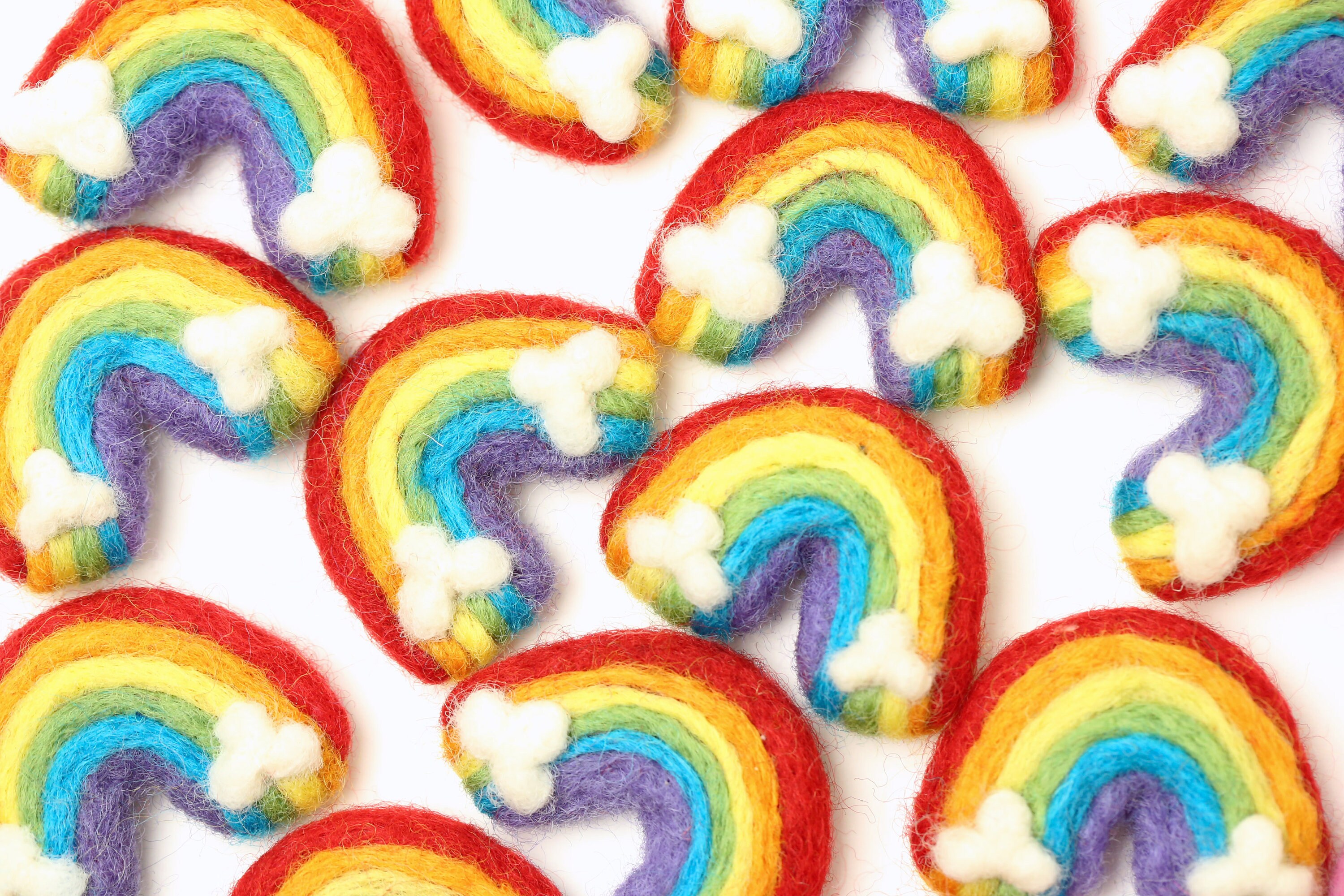 Felt Rainbows Mini Rainbows Mini Felt Rainbows Pastel | Etsy