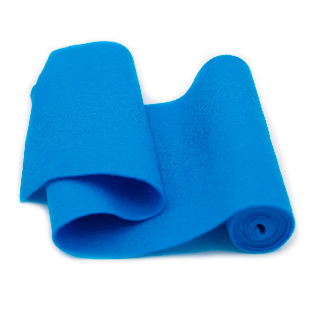 100 Percent Wool Felt in Color TURQUOISE - 5" X 36" Wool Felt Roll ...