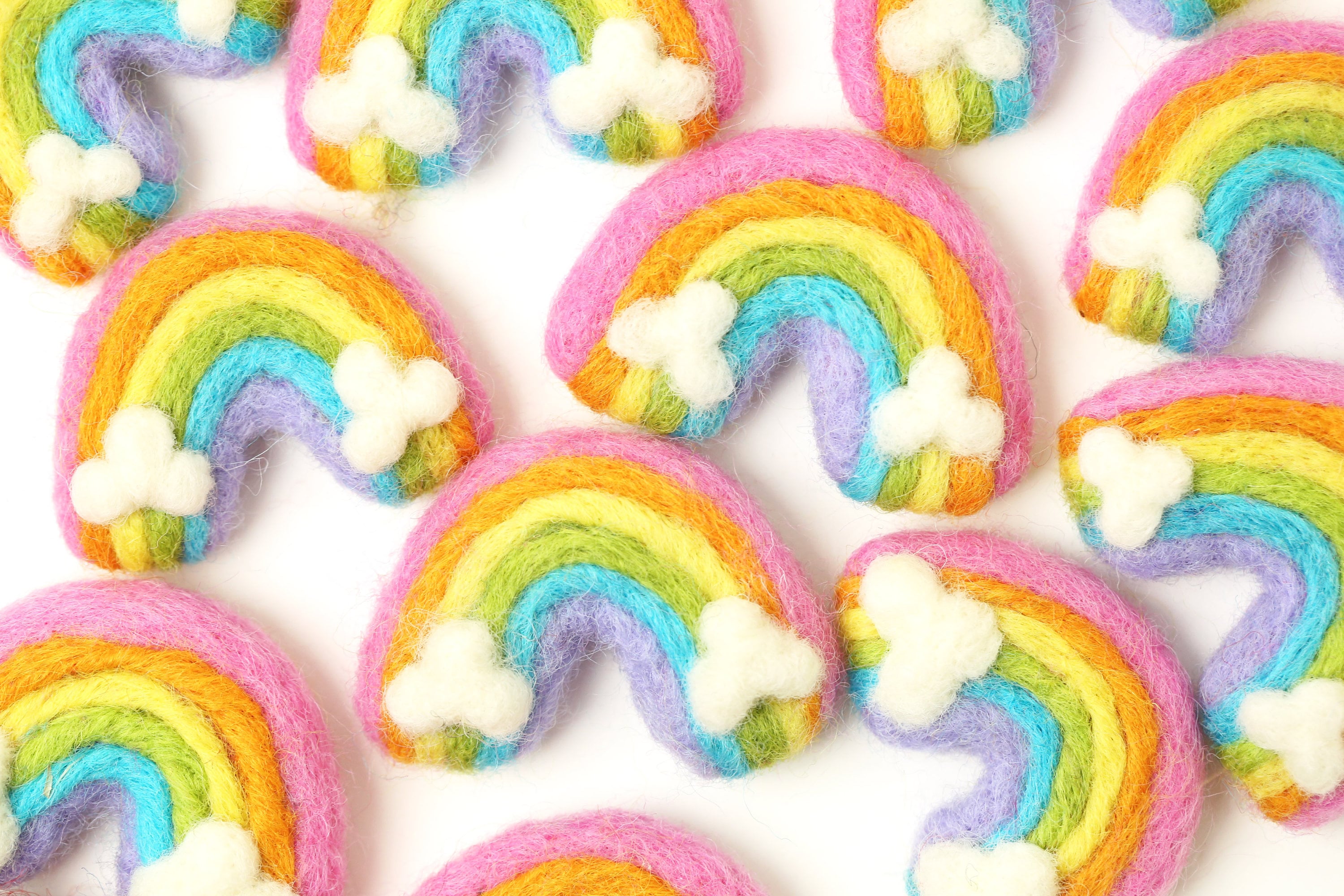 Felt Rainbows Mini Rainbows Mini Felt Rainbows Pastel | Etsy