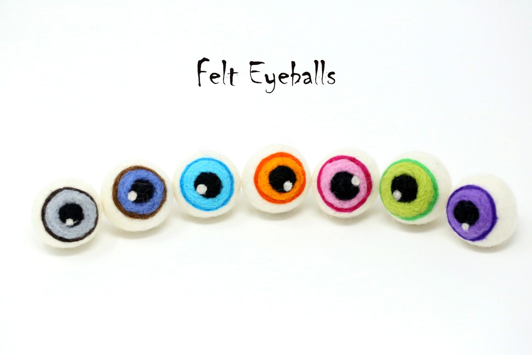 Felt Eyeballs 3 Cm // Halloween Eyeballs // Halloween Felt Shapes ...