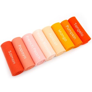 100 Percent Wool Felt Roll - Wool Felt Color FRENCH PEACH - 5" X 36 ...
