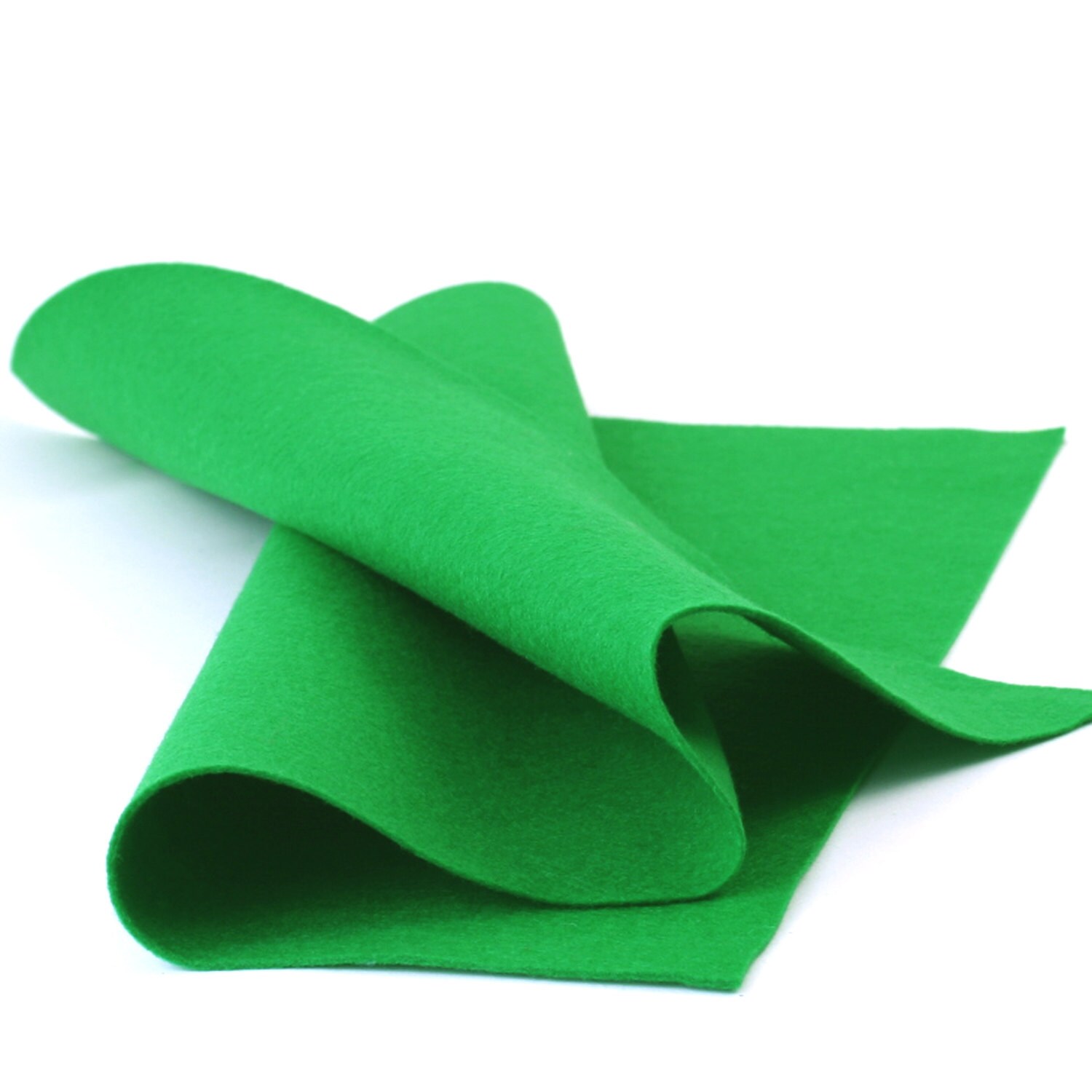 100% Wool Felt Sheet in Color BRIGHT GREEN - 18" X 18" Wool Felt Sheet ...