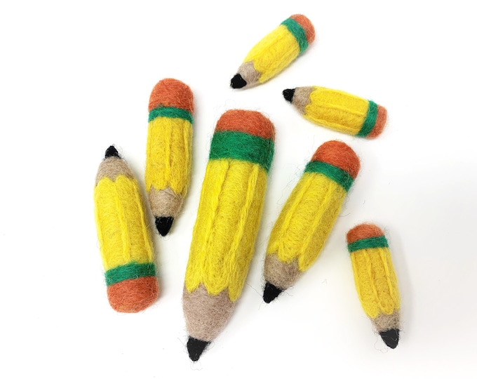 1 Felted Pencil Back to School Sign Back to School School - Etsy