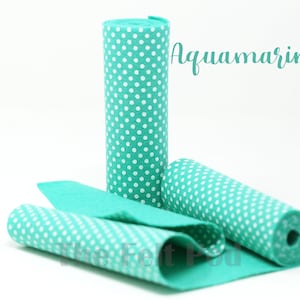 NEW Polka Dot Felt | White Polka Dot Wool Felt | Printed Wool Felt - Etsy