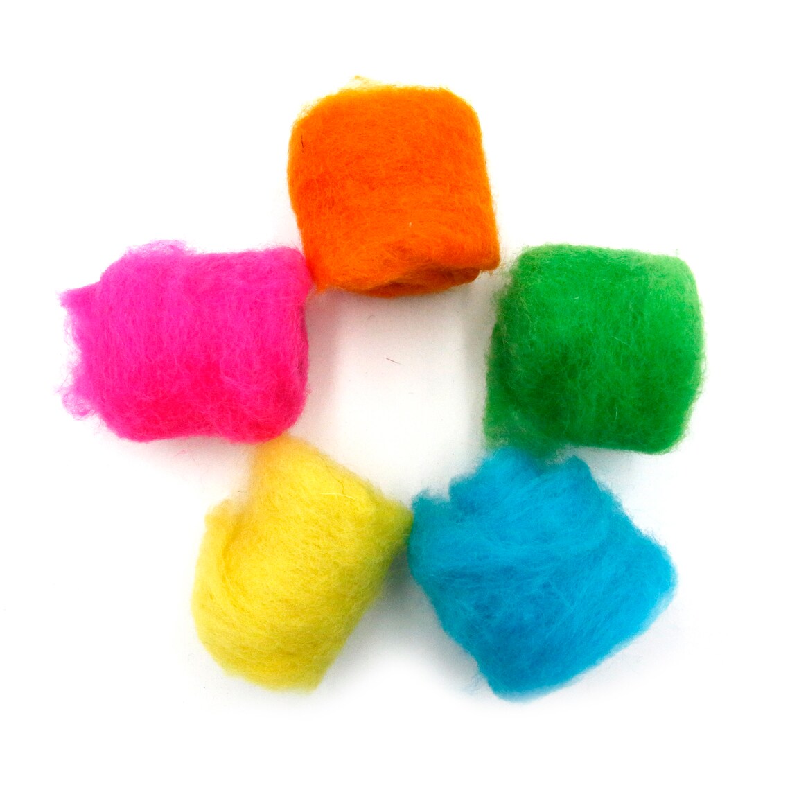 Needle Felt Wool Roving Variety Pack | Wool Carded Batts Wet Felt Wool ...