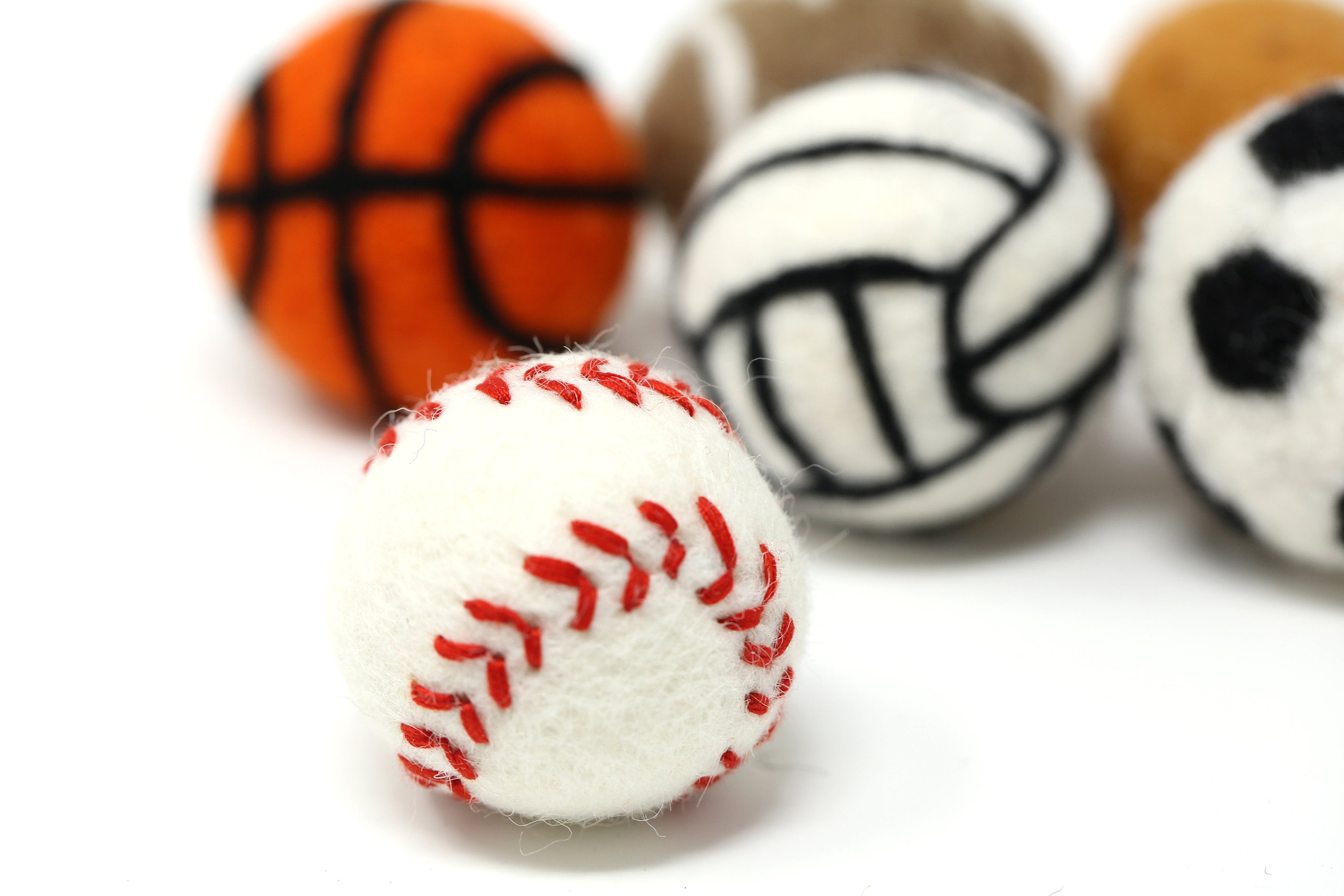 Felt Sports Felt Baseball Felt Basketball Felt | Etsy