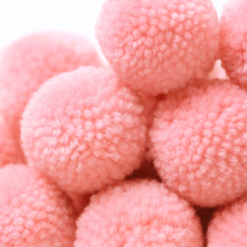 Pink Pom Poms - Etsy