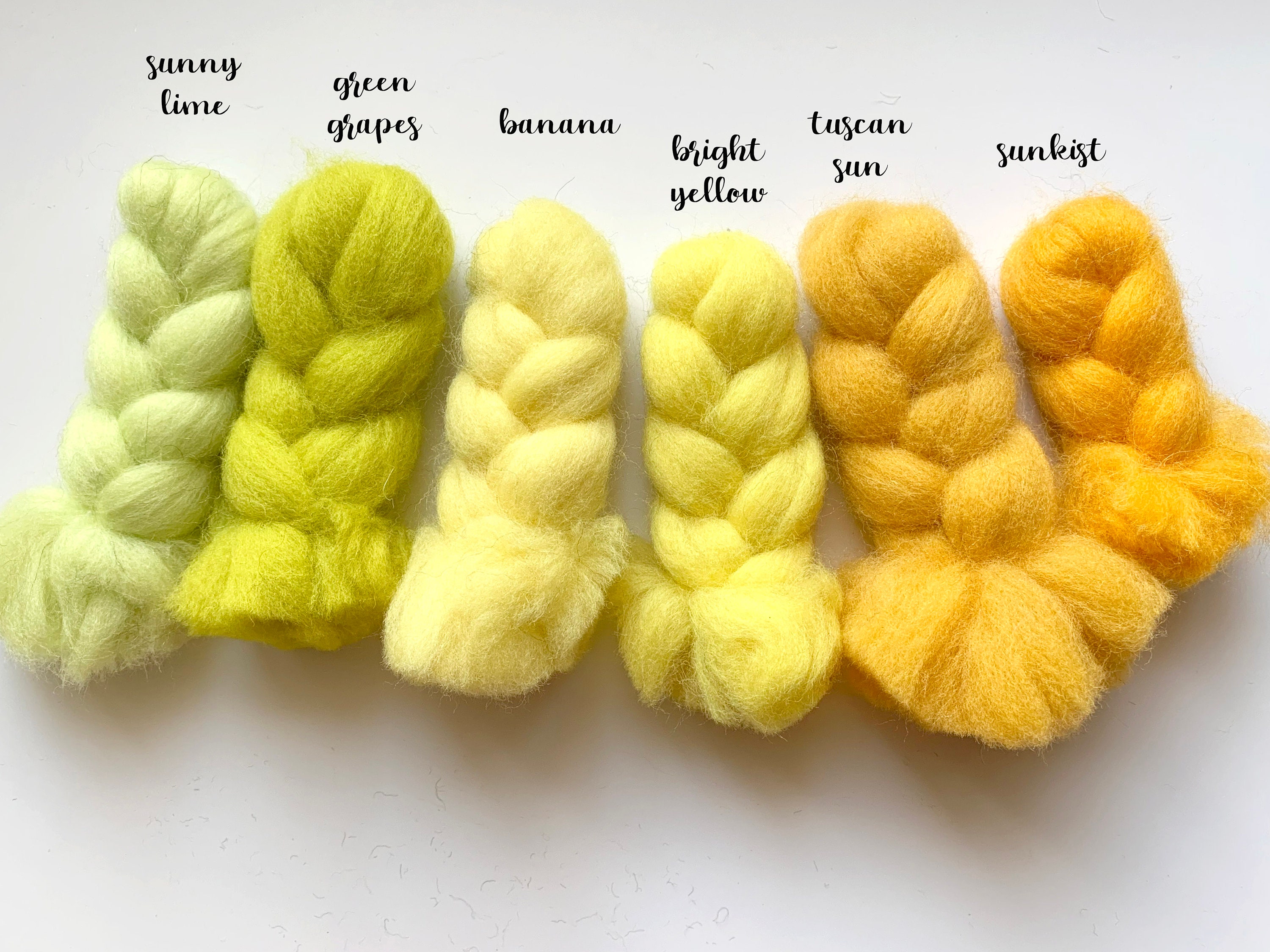 Merino Wool Roving 21 Micron Yellow Roving Wet Felting Wool | Etsy
