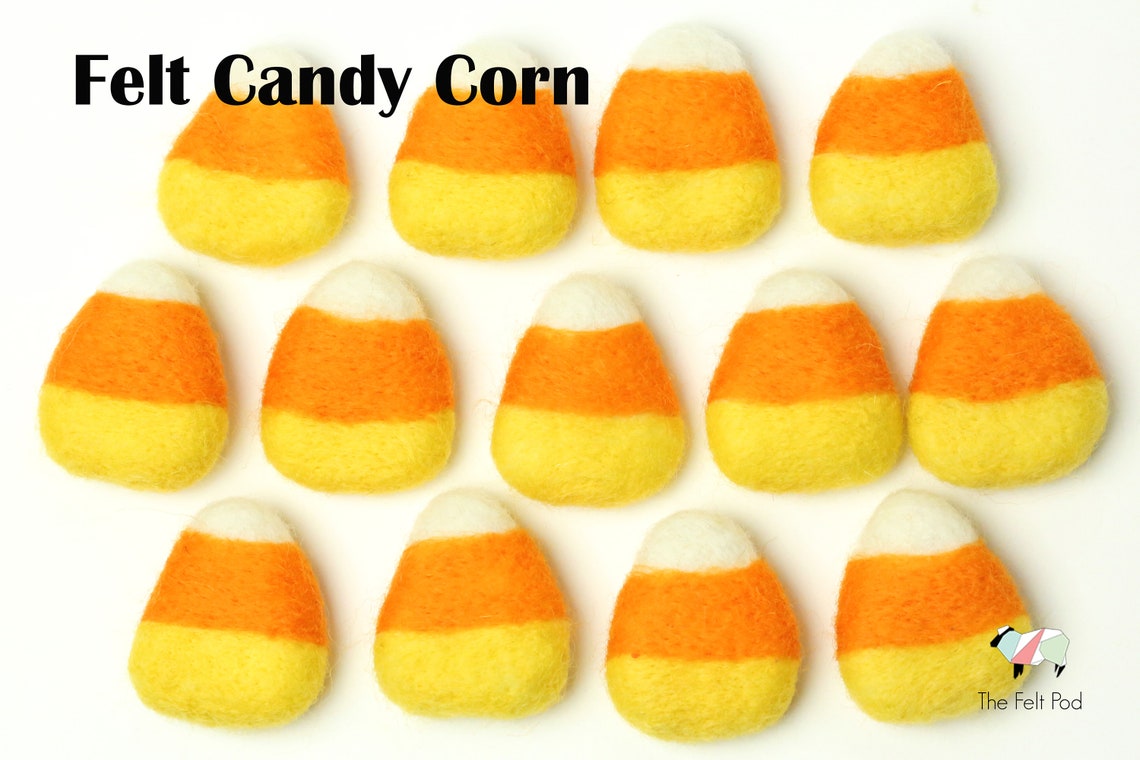 Felt Candy Corns // Halloween Candy Corns // Candy Corn | Etsy