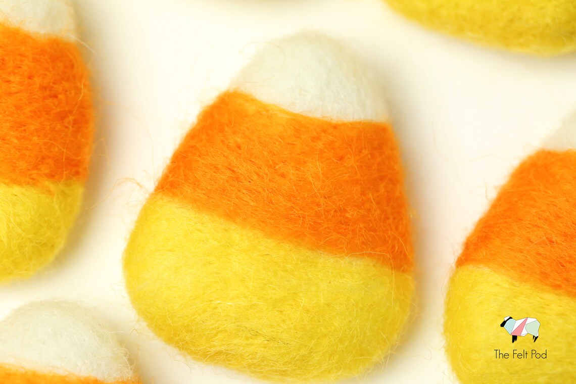 Felt Candy Corns // Halloween Candy Corns // Candy Corn - Etsy