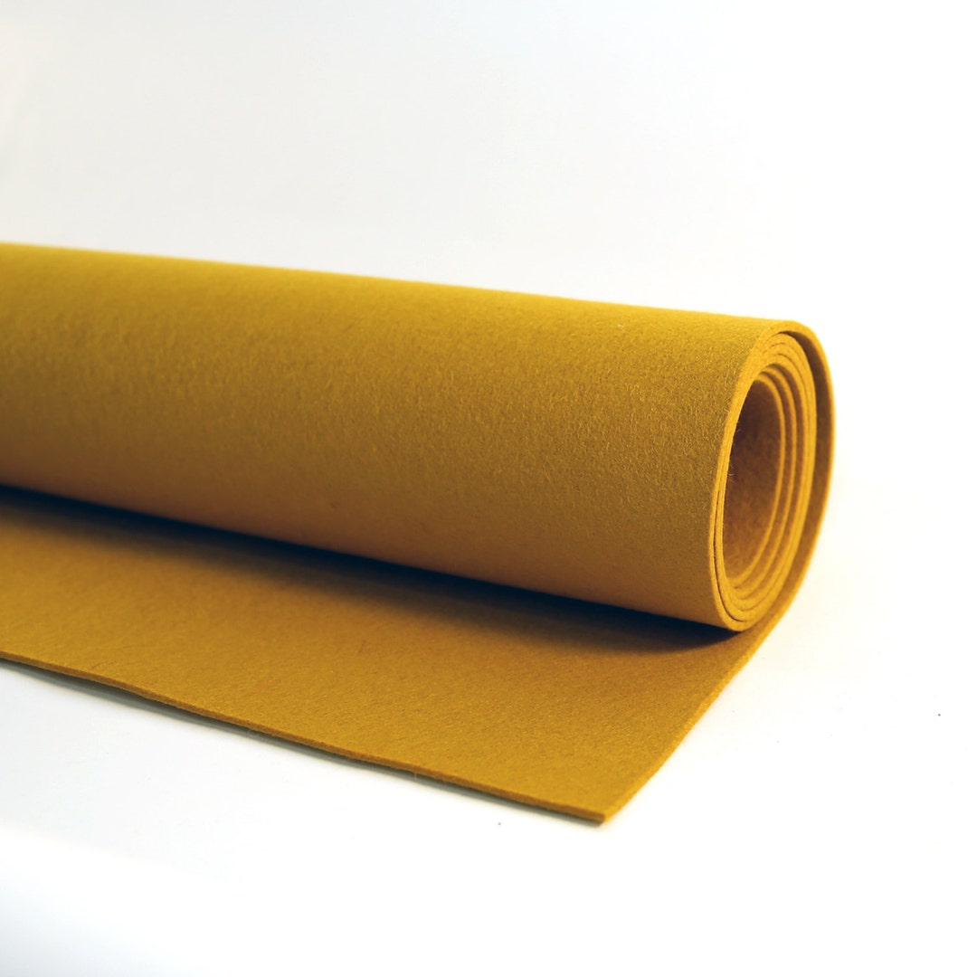 Thick Wool Felt 3mm 18 X 18 100% Wool Felt Mustard - Etsy