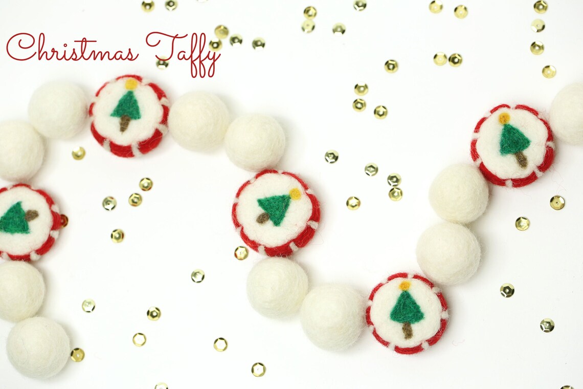 Felt Candy | Felt Christmas Taffy | Felt Christmas Tree Candy | Felt ...