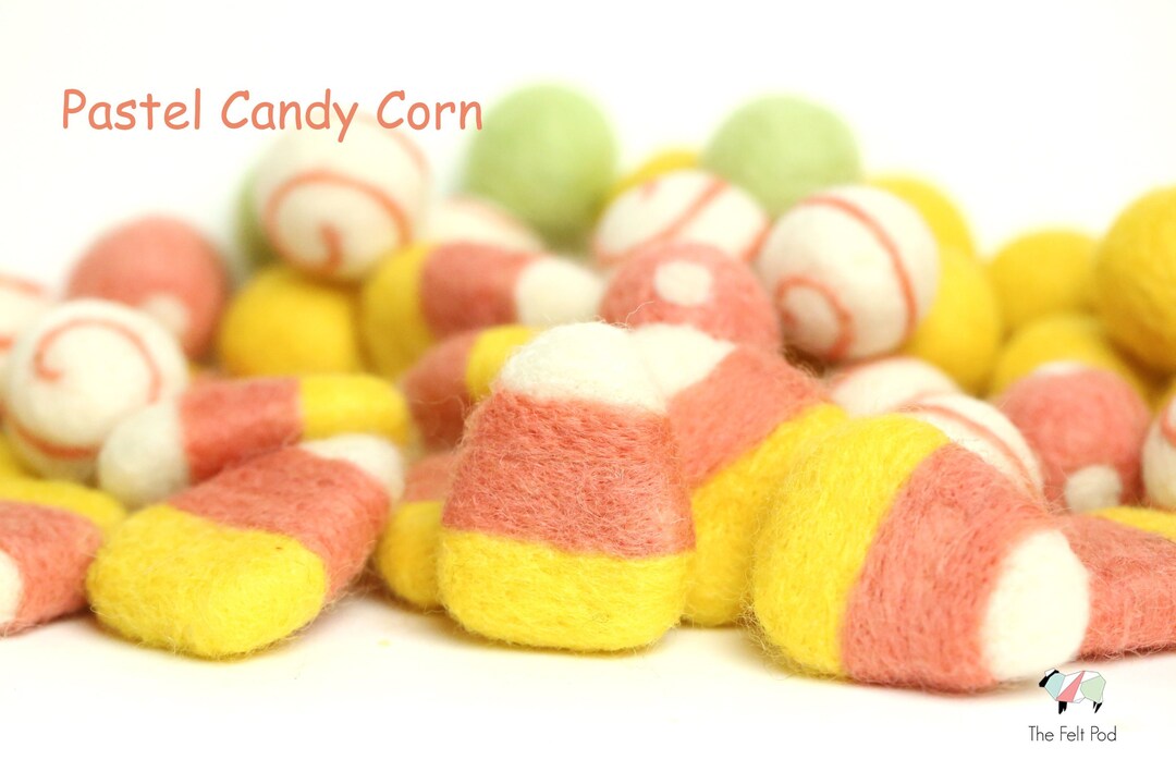 Felt Candy Corns // Halloween Candy Corns // Candy Corn Garlands - Etsy