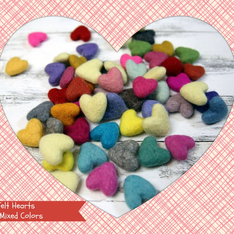 Wool Hearts - Etsy