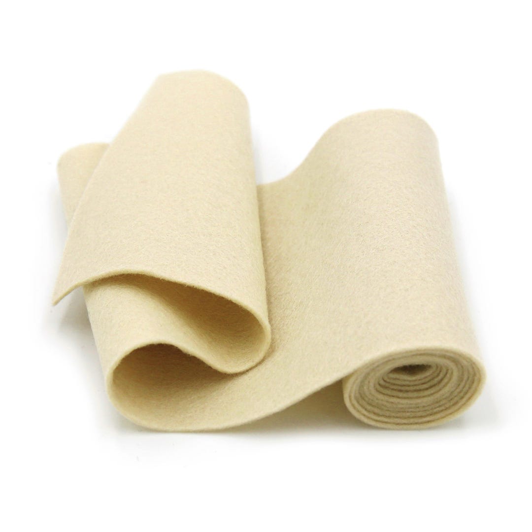 Wool Felt Roll - 100% Wool Felt in Color WHISPERING WHEAT - 5" X 36 ...