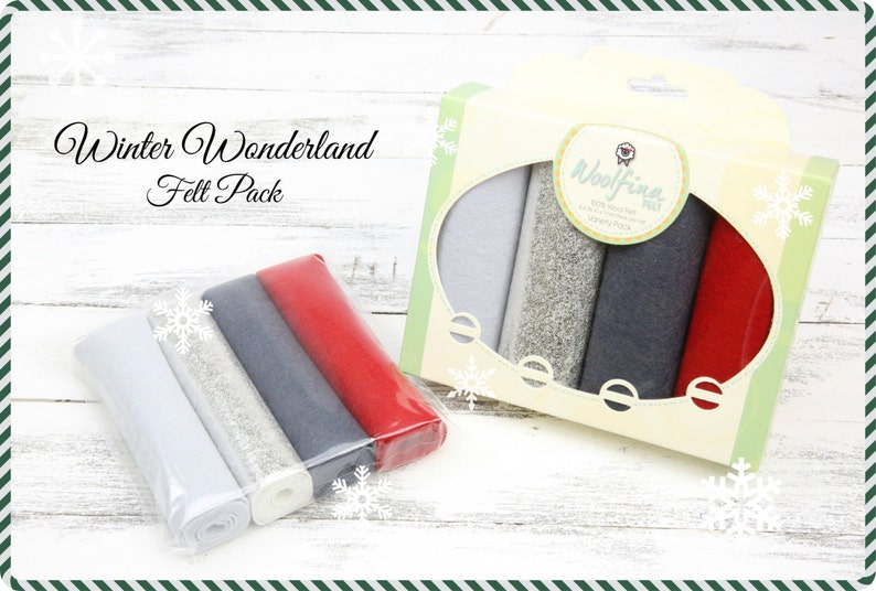 WINTER WONDERLAND Felt Pack // Winter Wool Felt // Christmas Felt ...