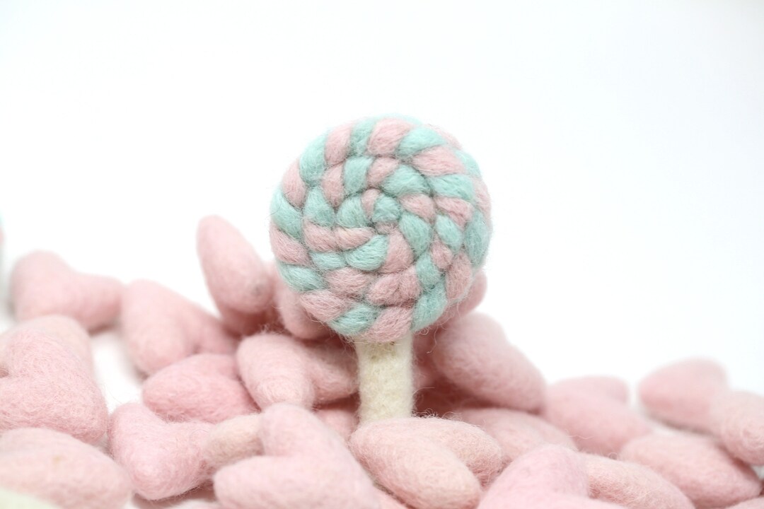 Felt Lollipops - Mint and Pink - Etsy