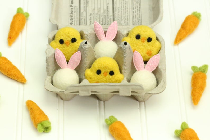 Felted Chick // Felt Chicks // Easter Chicks // Needle Felted Chicks ...