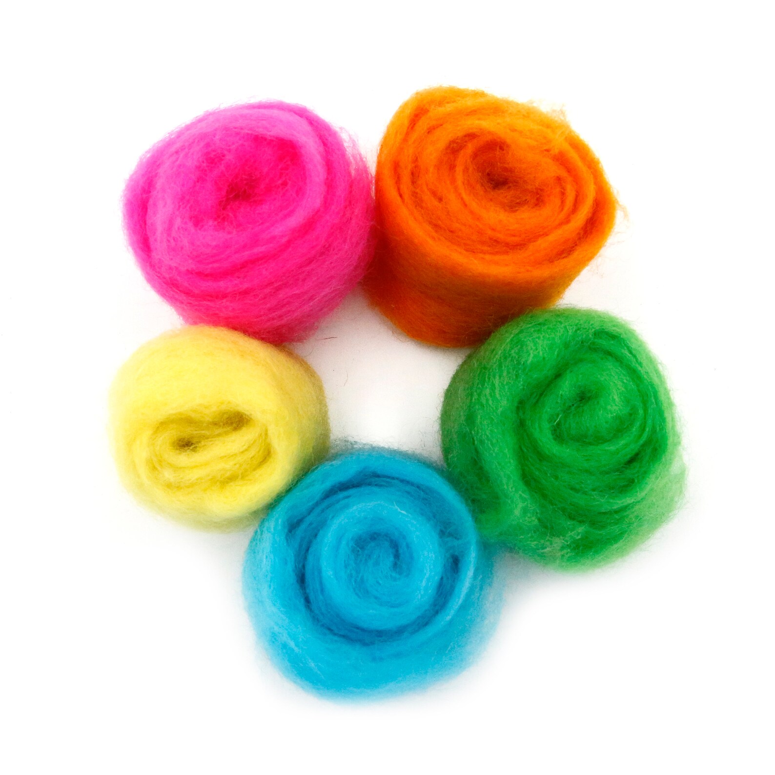 Needle Felt Wool Roving Variety Pack | Wool Carded Batts Wet Felt Wool ...